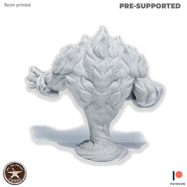 3D Printable Fire Elemental Boss Two models by My3DPrintForge