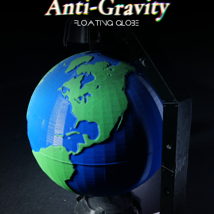3D Printable Anti-Gravity Floating Globe by Stlflix