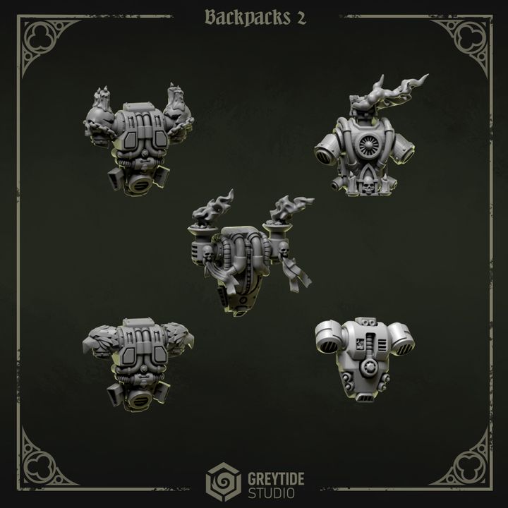 3D Printable Eternal Pilgrim Pack by GreyTide Studio