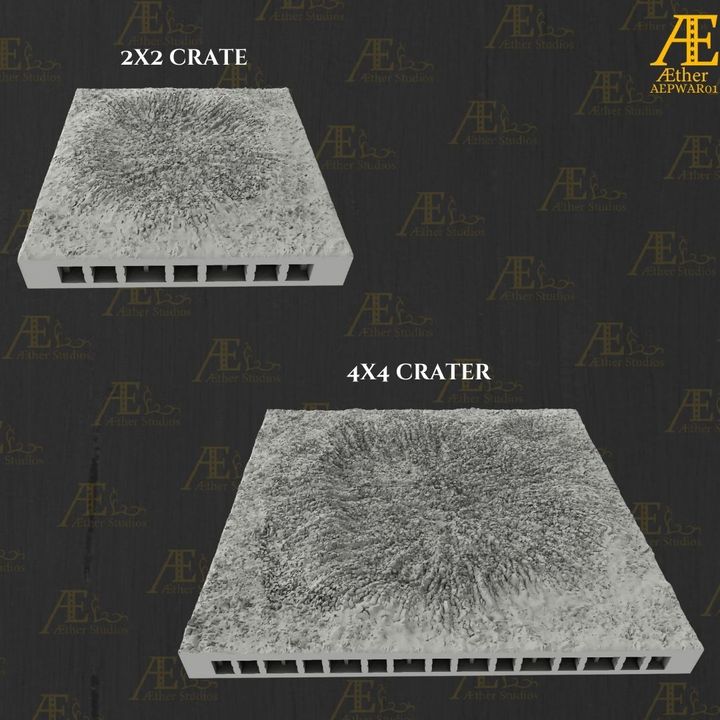 3D Printable AEPWAR01 - War Trenches by Aether Studios