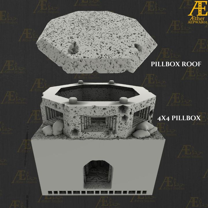 3D Printable AEPWAR01 - War Trenches by Aether Studios