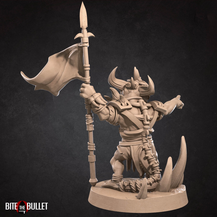 3D Printable Kobold Squad Leader by Bite the Bullet