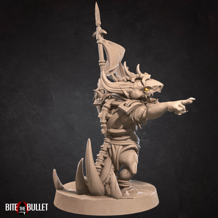 3D Printable Kobold Squad Leader by Bite the Bullet