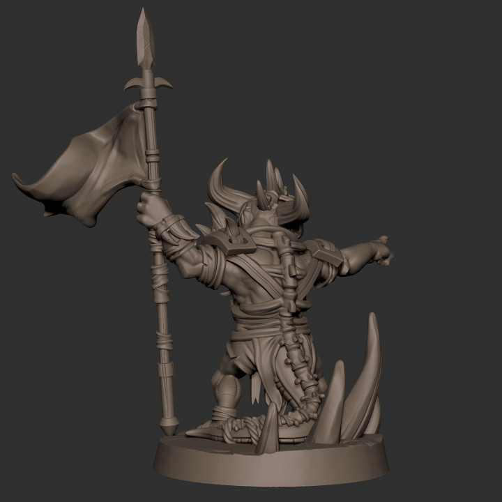 3D Printable Kobold Squad Leader by Bite the Bullet