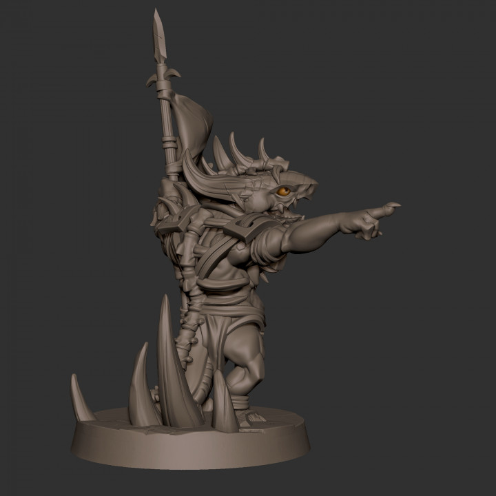 3D Printable Kobold Squad Leader by Bite the Bullet