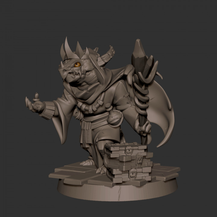 3D Printable Kobold Warlock by Bite the Bullet