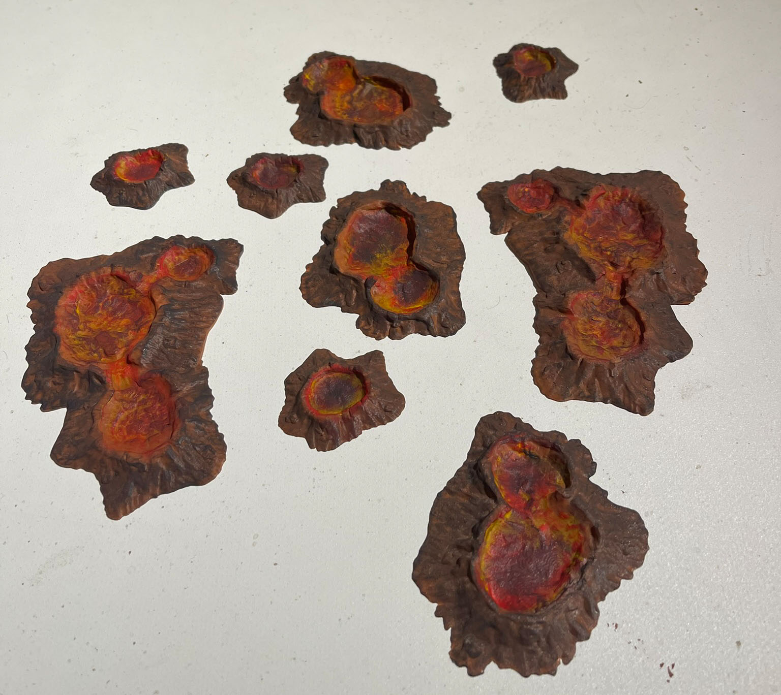3D Printable Lava Scatter Terrain by Wundervale Games