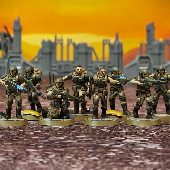 3D Printable Imperial Infantry Squad by BadgersArmoury