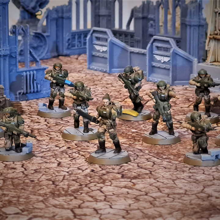 3D Printable Imperial Infantry Squad by BadgersArmoury