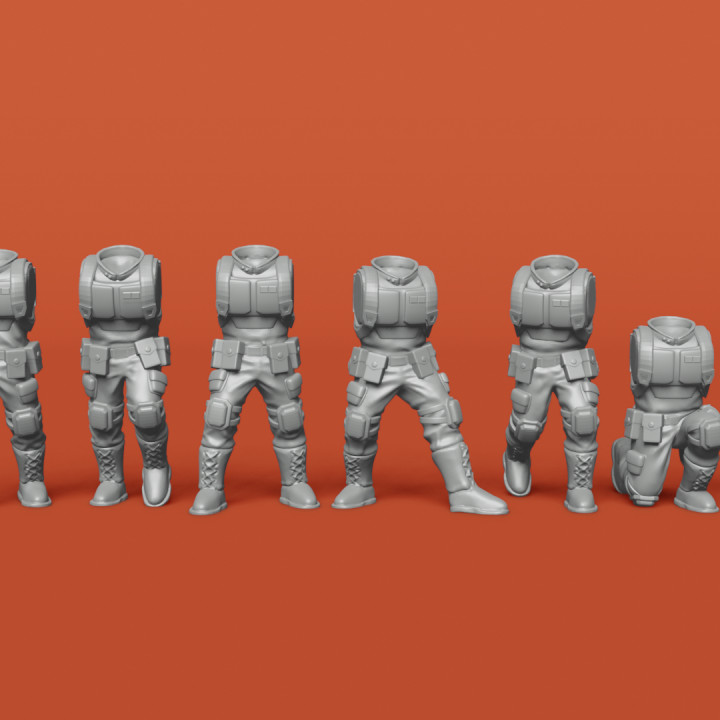 3D Printable Imperial Infantry Squad by BadgersArmoury