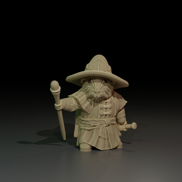 3D Printable Guinea Wizard by The Cavy Forge
