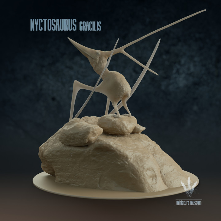 3D Printable Nyctosaurus gracilis : The Night Lizard by Miniature Museum