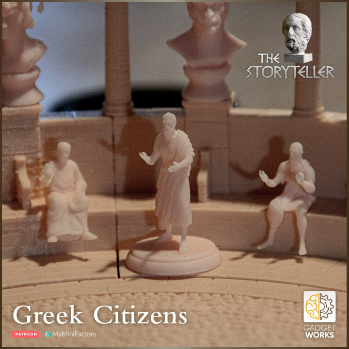 3D Printable Greek Citizens - The Storyteller by Gadgetworks