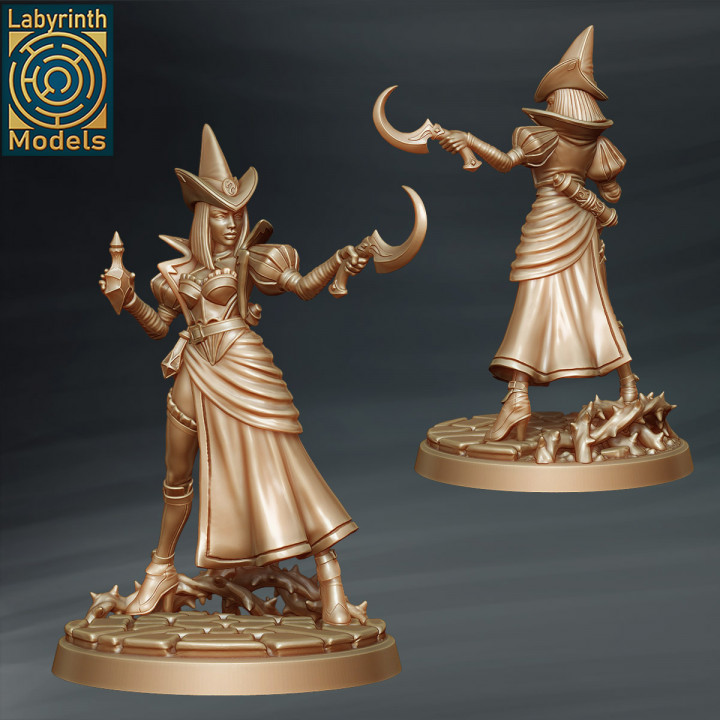 3D Printable Witches Coven - 32mm scale by Labyrinth Models