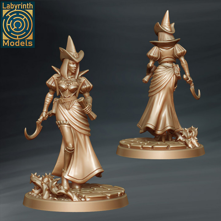 3D Printable Witches Coven - 32mm scale by Labyrinth Models