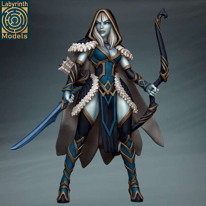 3D Printable Ice Elf Archers - 32mm scale by Labyrinth Models