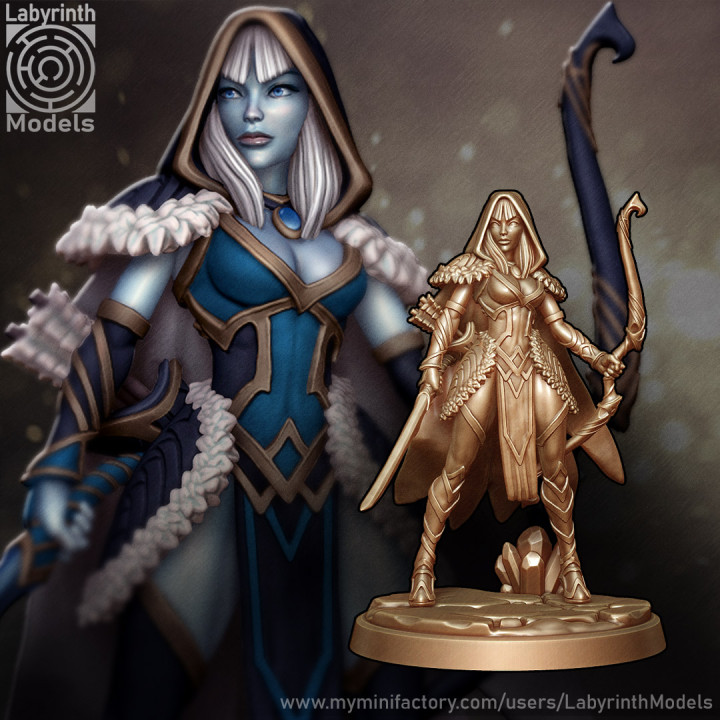 3D Printable Ice Elf Archers - 32mm scale by Labyrinth Models