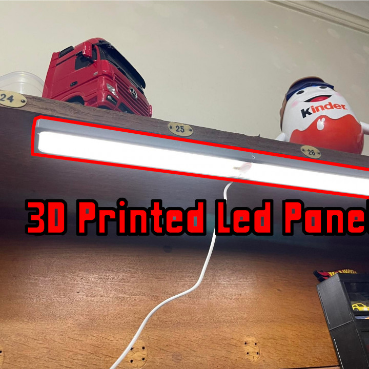 3D Printable Led Panel by Emanuel Chmielowski