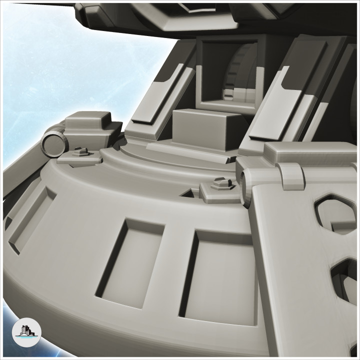 3D Printable Robotic turret with double ion cannons (4) - Future Sci-Fi ...