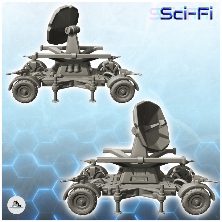 3D Printable Mobile satellite guidance antenna turret (6) - Future Sci ...