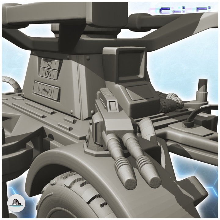 3D Printable Mobile satellite guidance antenna turret (6) - Future Sci ...