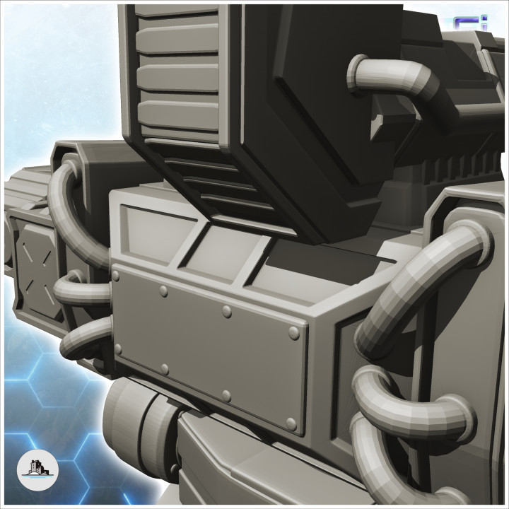 3D Printable Thelstus combat robot (13) - Future Sci-Fi SF Post ...