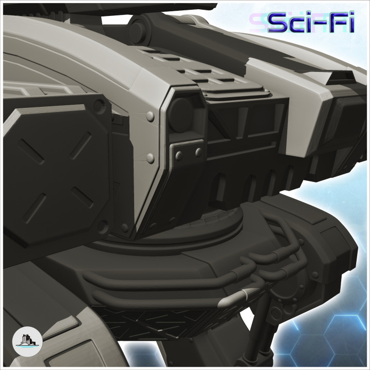 3D Printable Thelstus combat robot (13) - Future Sci-Fi SF Post ...