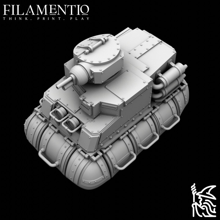 3D Printable Light Hover Craft Fighting Vehicle H.C.F.V by Filamentio