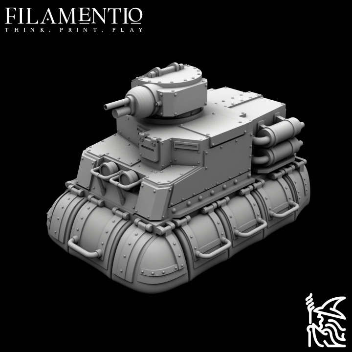 3D Printable Light Hover Craft Fighting Vehicle H.C.F.V by Filamentio