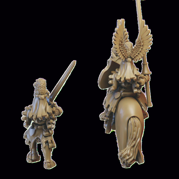 3D Printable Medieval Knight Character Miniature (32mm, modular) by ...