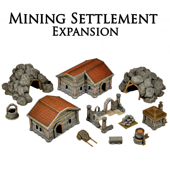3D Printable Mining Settlement - Expansion by Dani Amengual