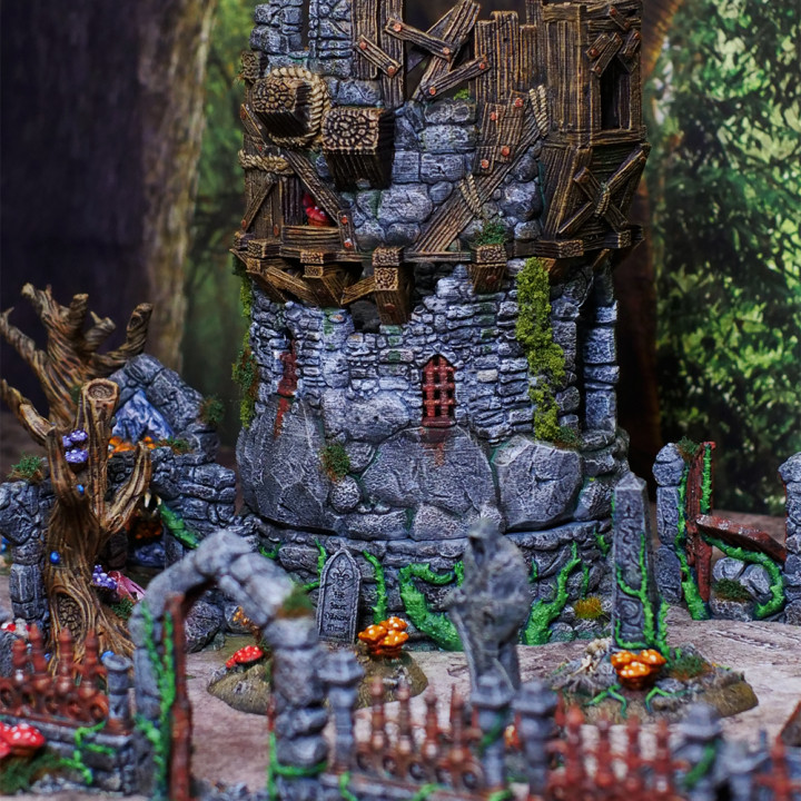 3D Printable Crypt tower by DecoQuest Workshop