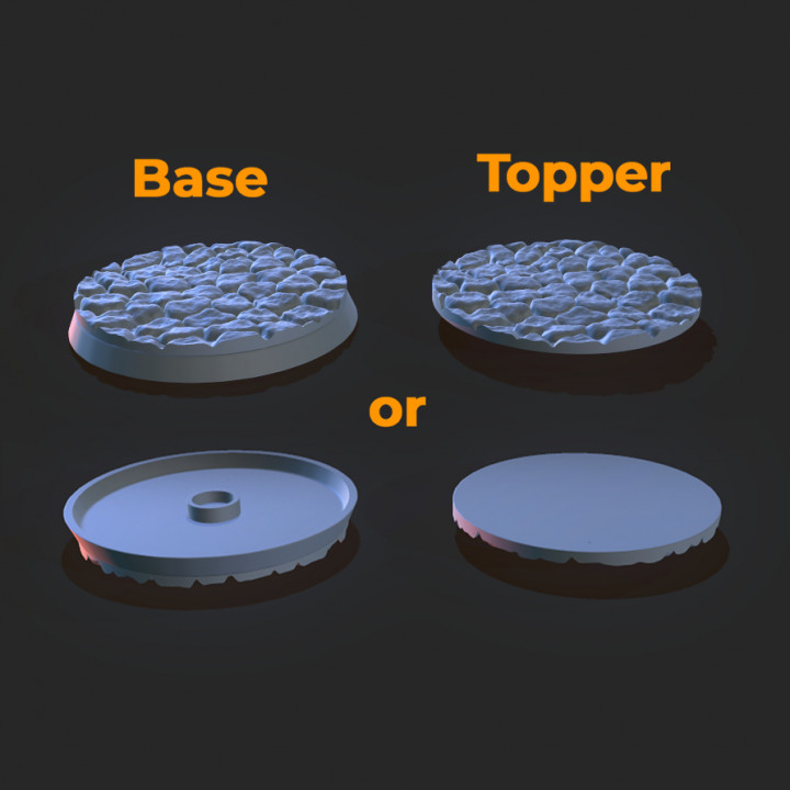 3D Printable Pavement Bases #2 by MNP Sculpt