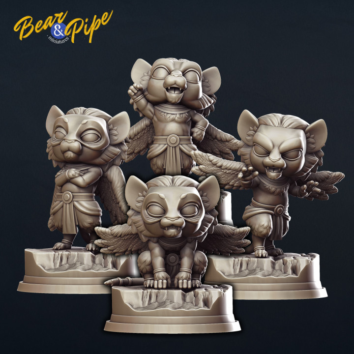 3D Printable Endless Sand - Sand Godling pre-supported by Bear & Pipe