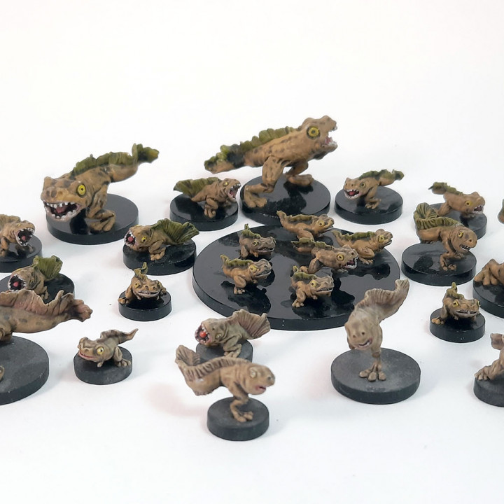 3D Printable Monstrous Pollywogs by Dark-Platypus Studio
