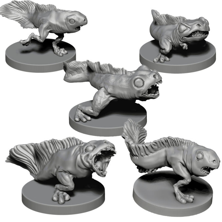 3D Printable Monstrous Pollywogs by Dark-Platypus Studio
