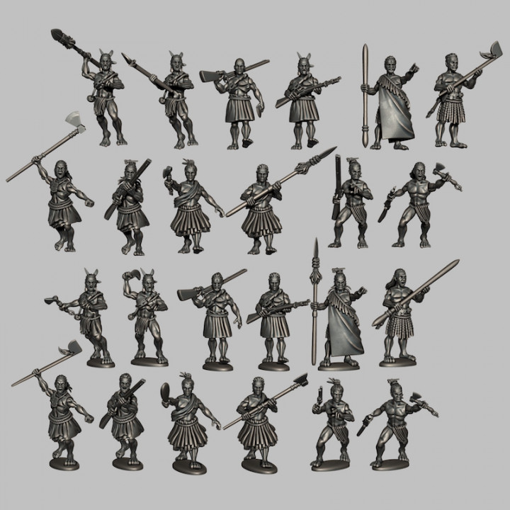 3D Printable Māori Warriors by Wargames Atlantic
