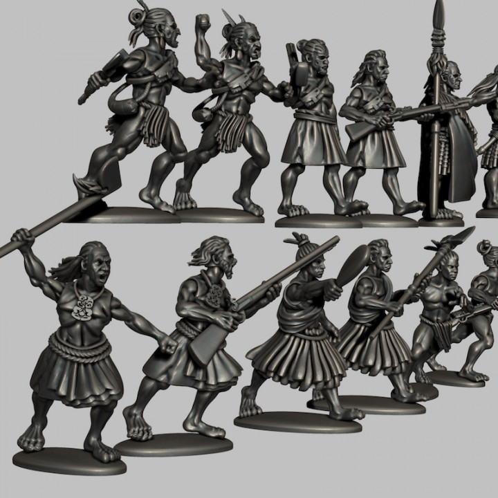 3D Printable Māori Warriors by Wargames Atlantic