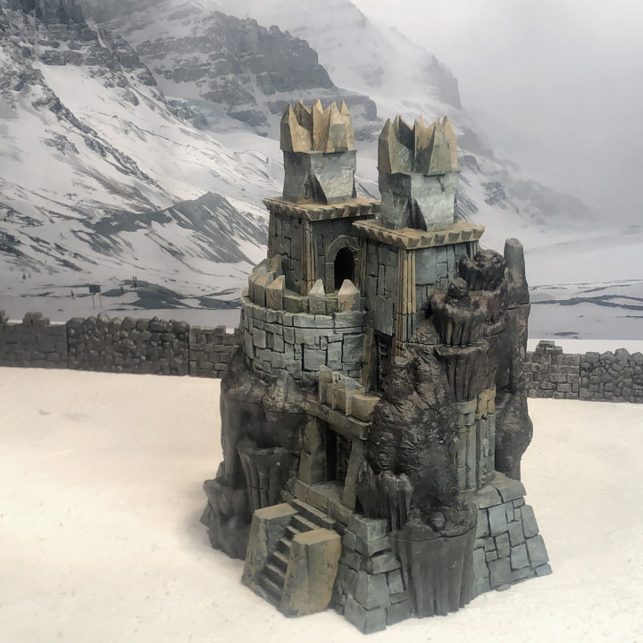 3D Printable Small Underdark Keep by GameScape3D