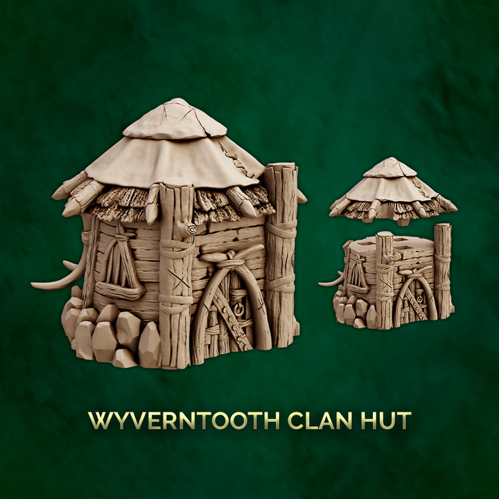 3D Printable Wyvern Tooth Clan Hut by Artificers_Mini