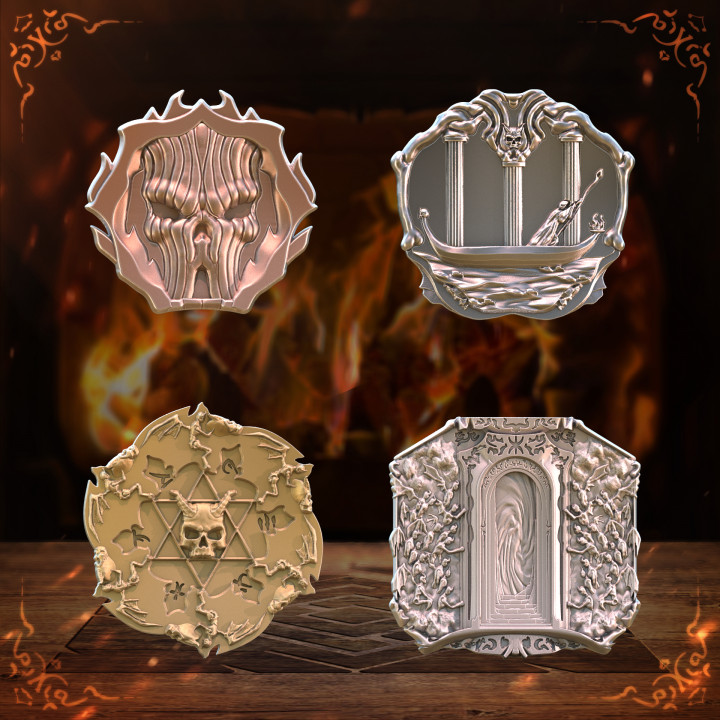 3D Printable Underworld coin set by Unchained Games