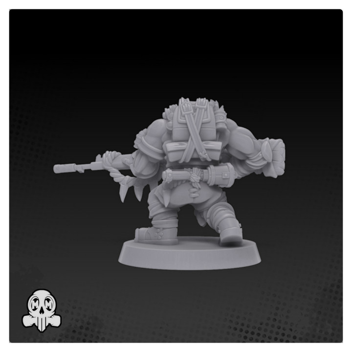 3D Printable Orc 2H Sniper Commando Modular Kit by Malicious Mini's