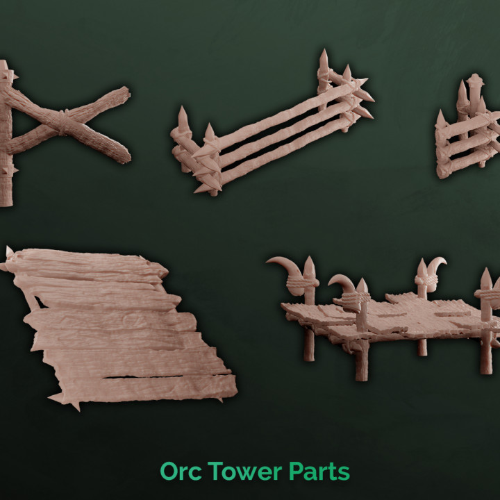 3D Printable Orc Tower by Artificers_Mini