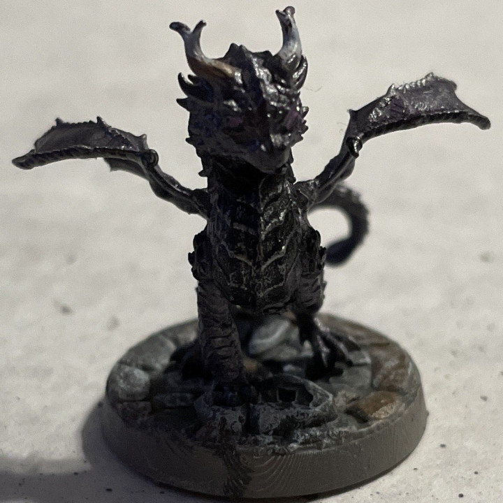 3D Print of FREE Flamehorn Wyrmling | PRESUPPORTED | Dragons of the ...