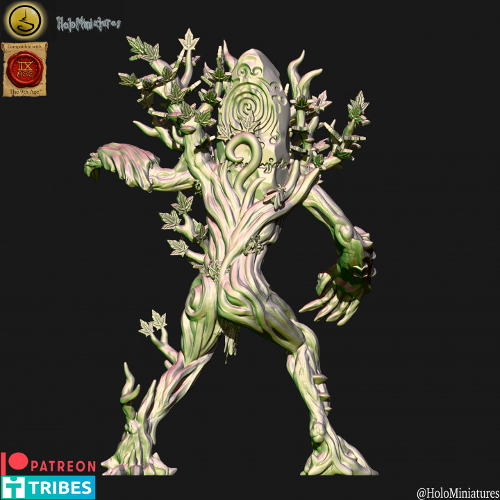 3D Printable wood elf treekin (elves) by HoloMiniatures