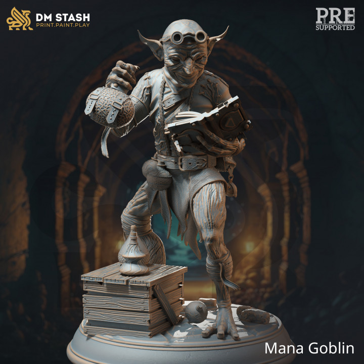 3D Printable Mana Goblin Trio - Alchemist, Sorcerer, Loot by DM Stash