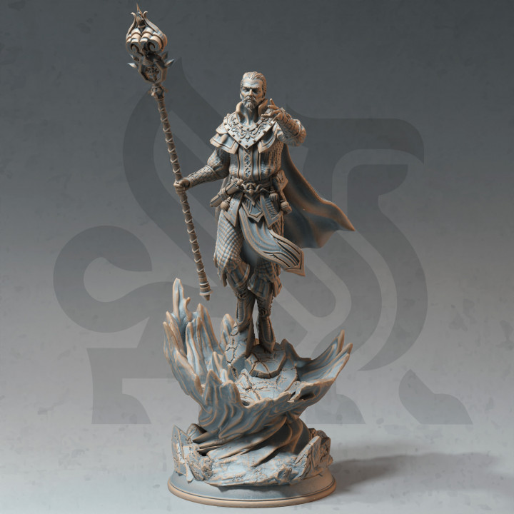 3D Printable Master Sorcerer - Barandir the Lucid by DM Stash