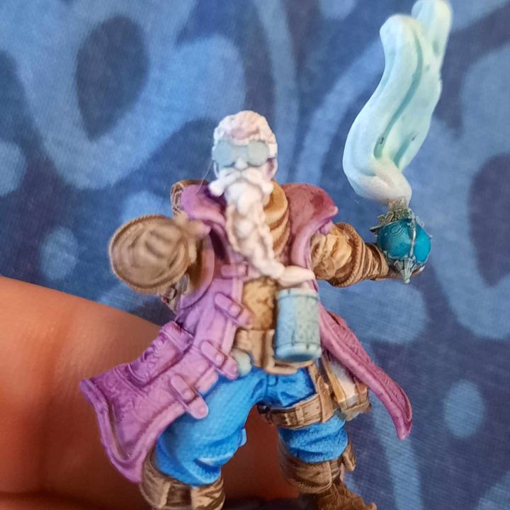 3D Print of Dwarven Alchemist - Nesbit by Gaddok