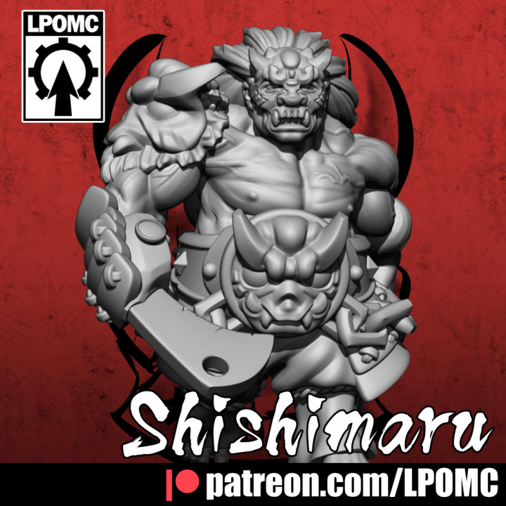 3D Printable Shishimaru-Ogry star player by LPOMC