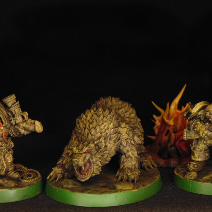 3D Print of Snowhunt camp-dwarf-squad-camp by SCULPTOONER